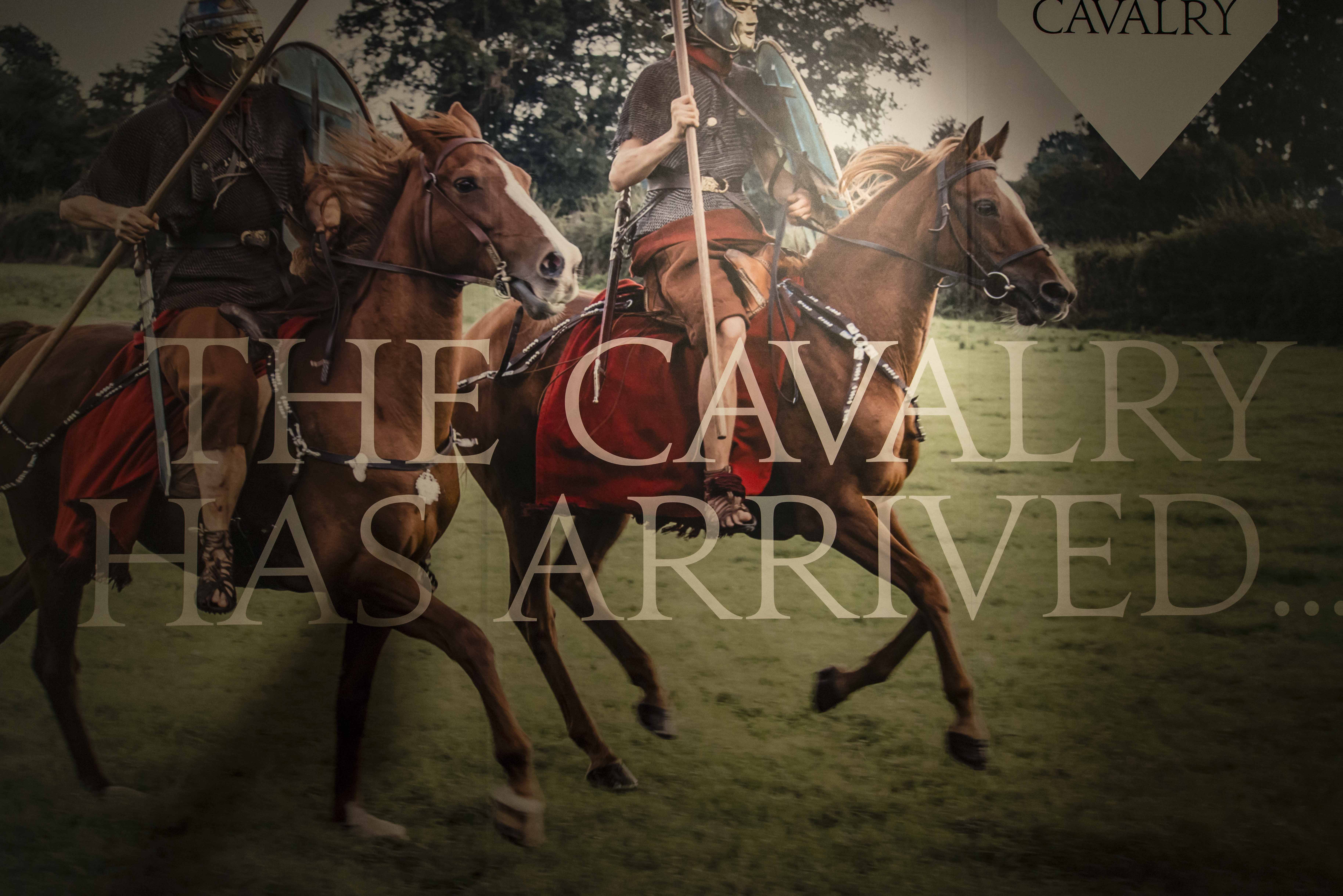 Hadrian’s Cavalry branding, literature and exhibitions
